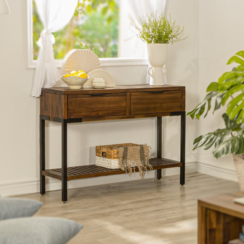 Millwood Pines Miller 43" Solid Wood Console Table & Reviews | Wayfair